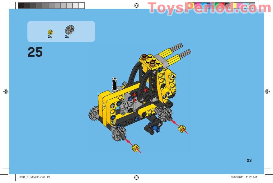 LEGO 9391 Crawler Crane Instructions and Parts List