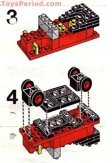 LEGO 610-1 Vintage Car Instructions and Parts List