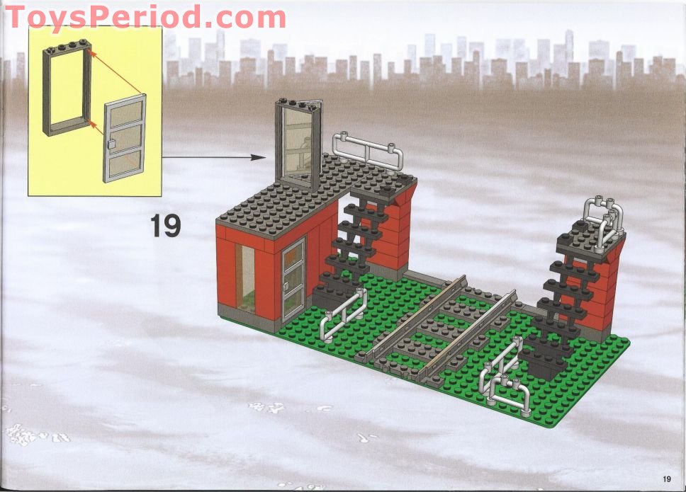 LEGO 10128 Train Level Crossing Instructions and Parts List