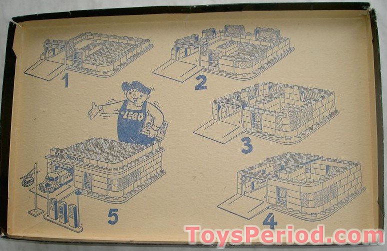 LEGO 1310 Esso Filling Station Instructions and Parts List