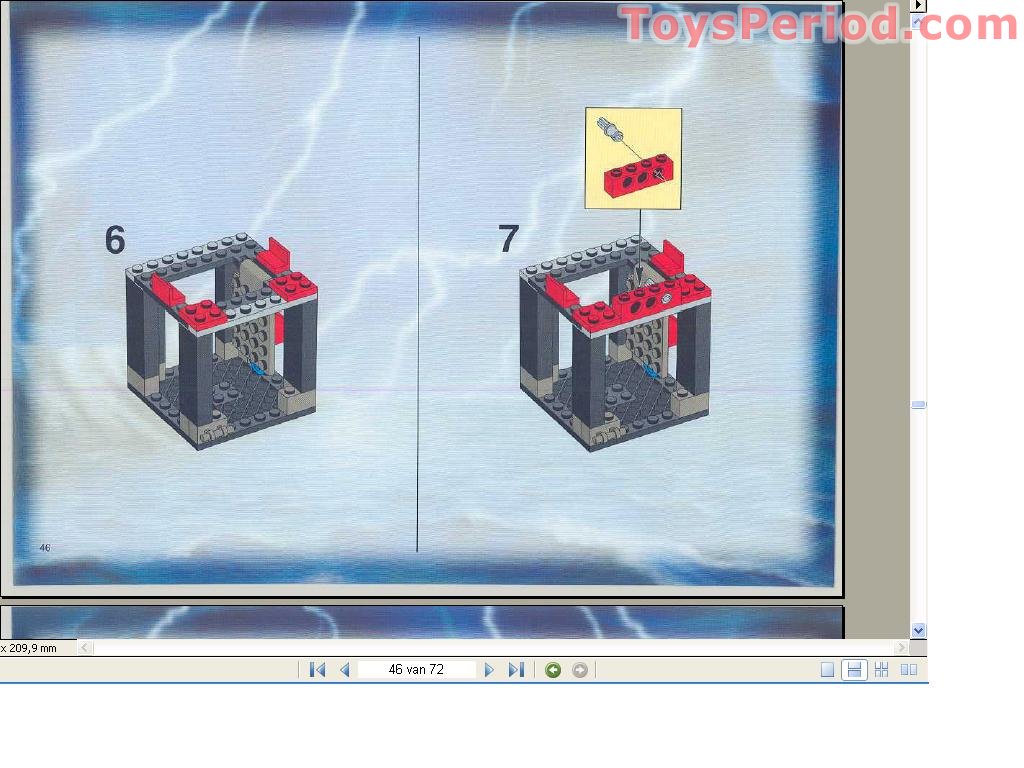 LEGO 6776 Ogel Control Center Instructions and Parts List
