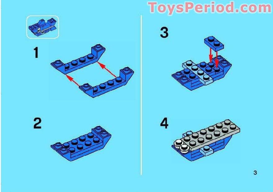 LEGO 6192 Pirate Building Set Instructions and Parts List