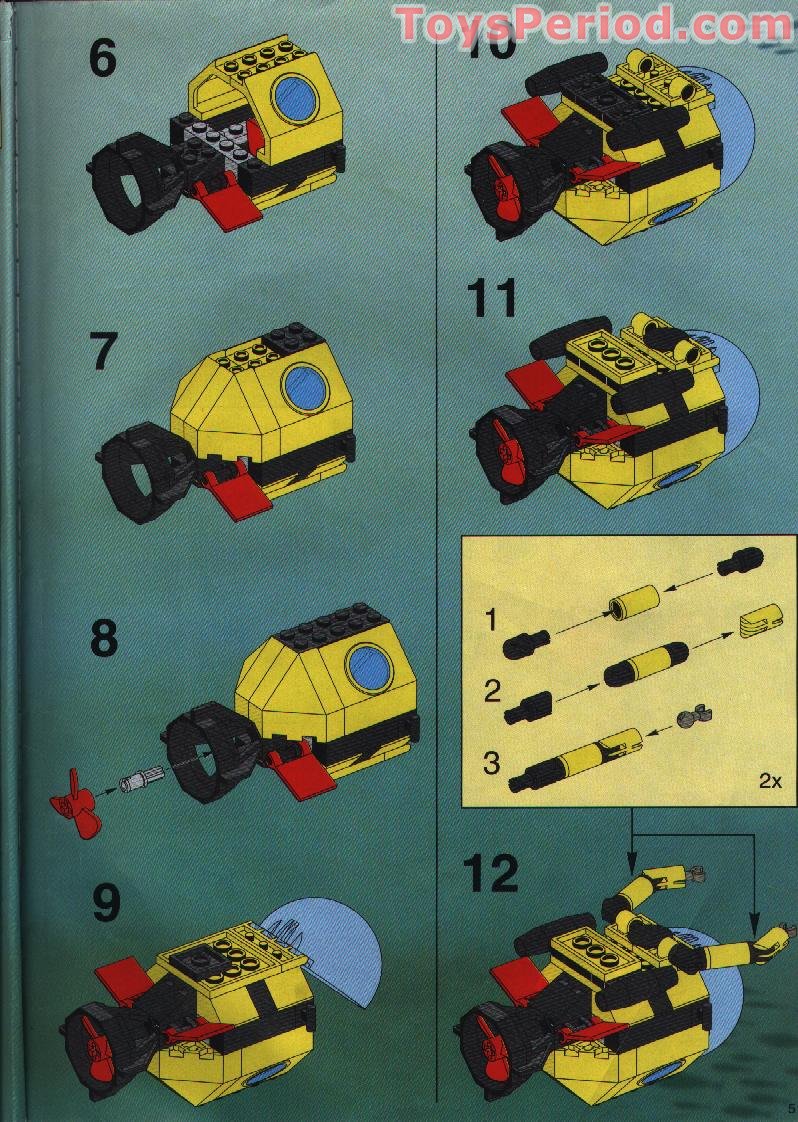 LEGO 6560 Diving Expedition Explorer Instructions and Parts List