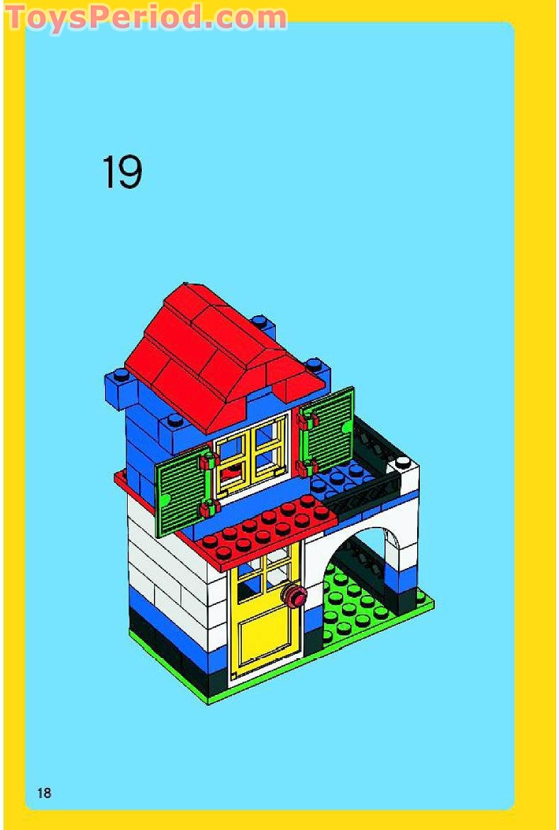 LEGO 7615 Basic Blue Bucket Instructions and Parts List