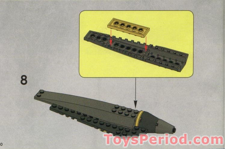 LEGO 7656 General Grievous Starfighter Instructions and Parts List