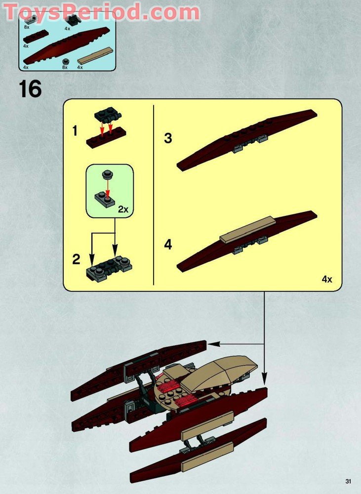 LEGO 7660 Naboo N-1 Starfighter and Vulture Droid Instructions and ...