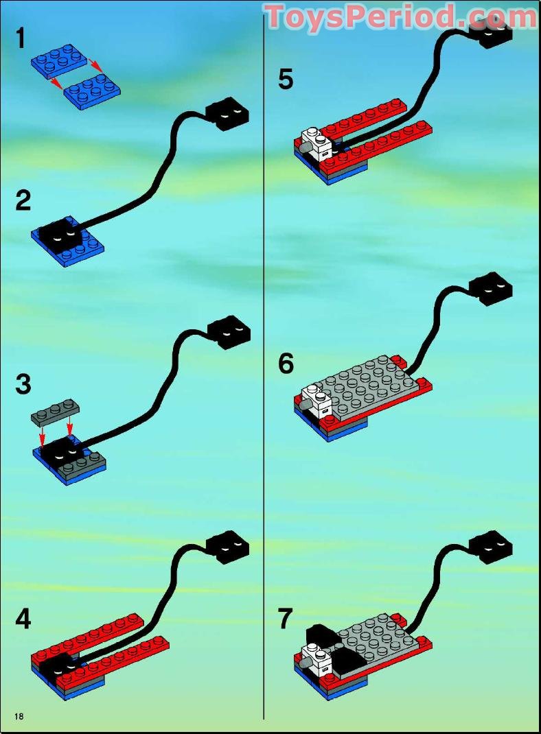 LEGO 7897 Passenger Train Instructions and Parts List