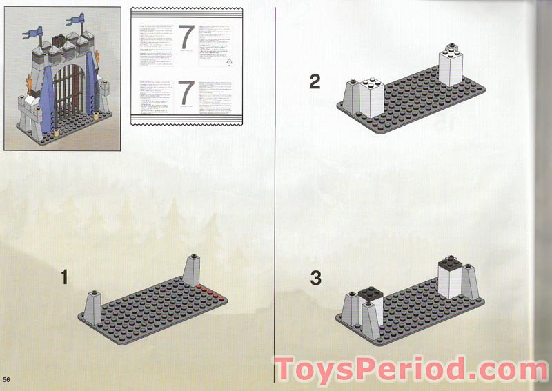 LEGO 8781 Castle of Morcia Instructions and Parts List