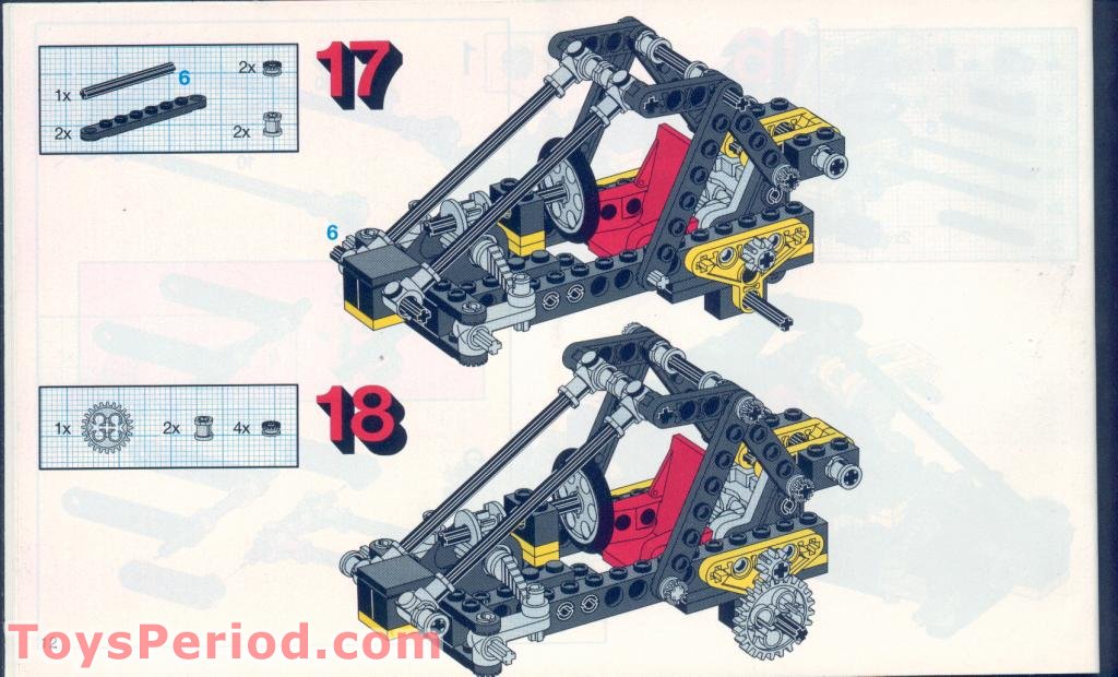 LEGO 8818 Baja Blaster Instructions and Parts List