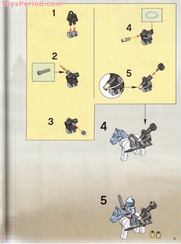 LEGO 8877 Vladek's Dark Fortress Instructions and Parts List