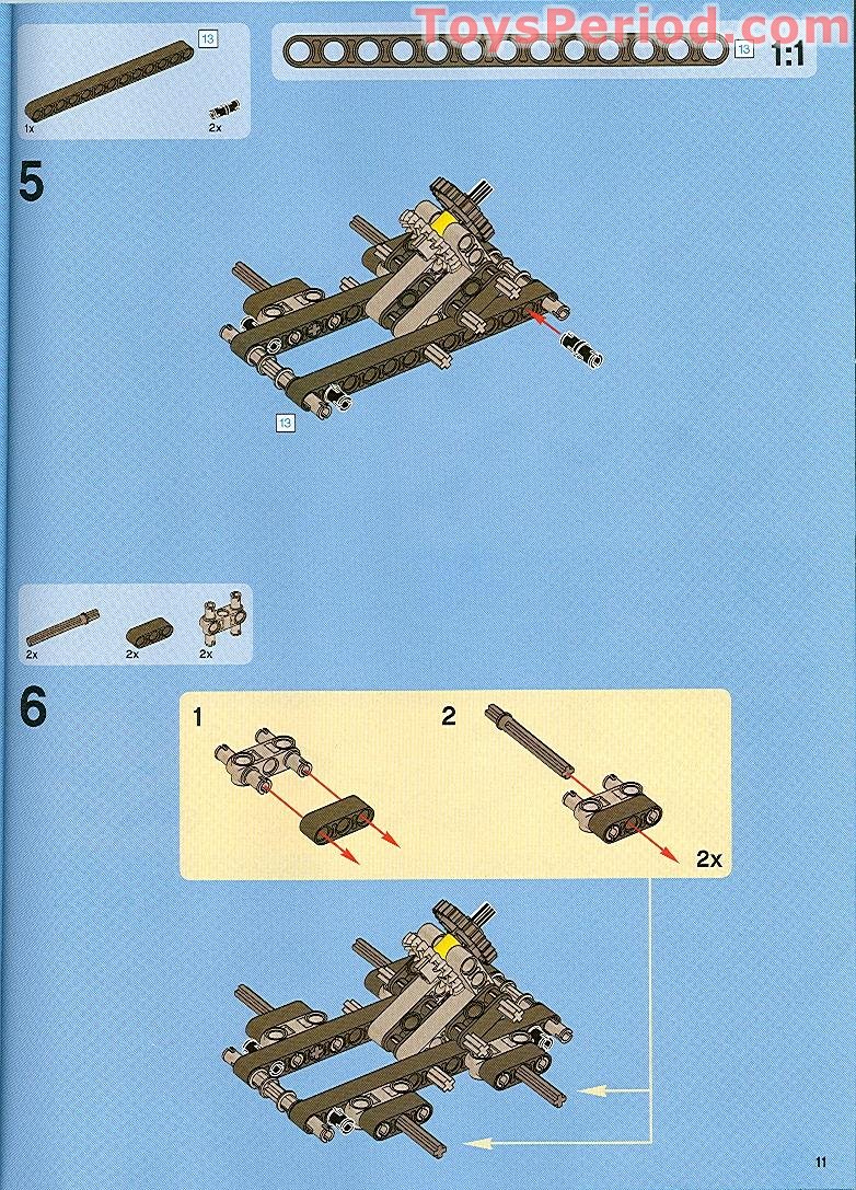 LEGO 8292 Cherry Picker Instructions and Parts List