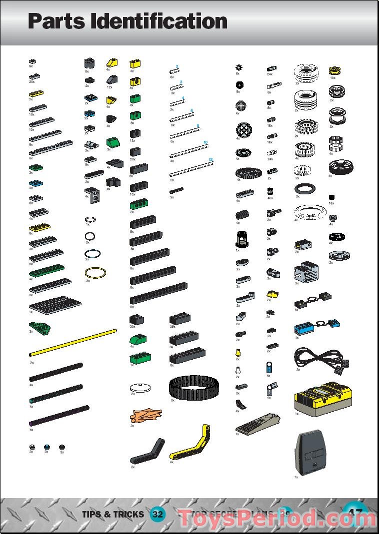 LEGO 9719 Robotics Invention System, Version 1.0 Instructions and Parts ...