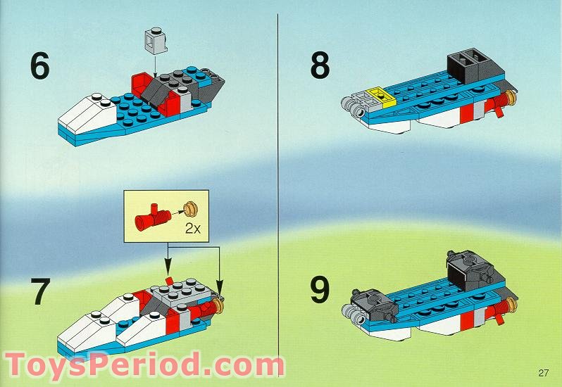 LEGO 2998 Stena Line Promotional Set: Hydrofoil Instructions and Parts List