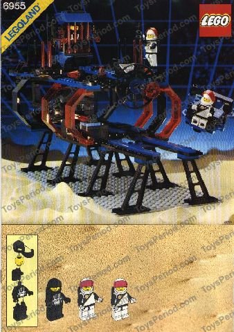 LEGO 6955 Space Lock-Up Isolation Base Instructions and Parts List