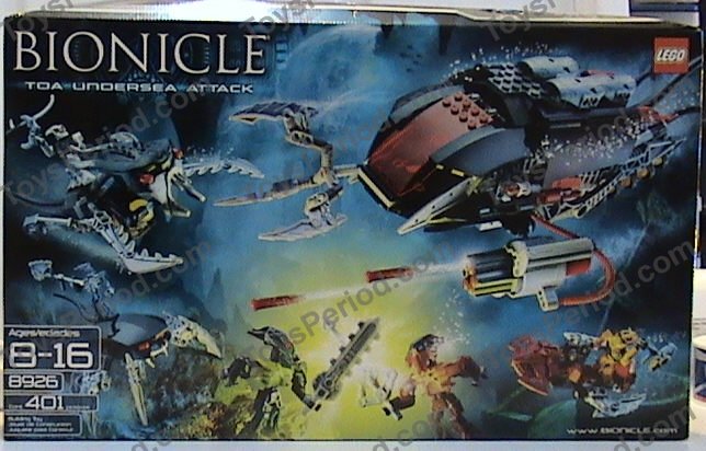 LEGO 8926 Toa Undersea Attack Instructions and Parts List