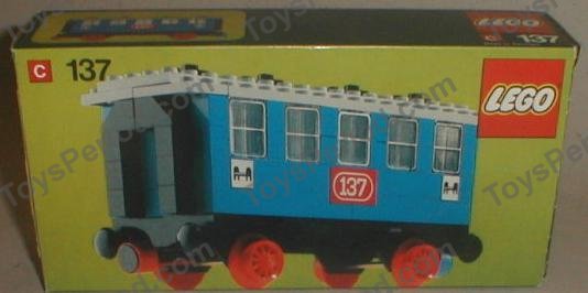 LEGO 137-2 Passenger Sleeping Car Instructions and Parts List