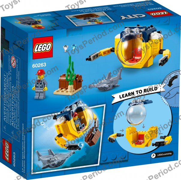 LEGO 60263 Ocean Mini-Submarine Set Parts List