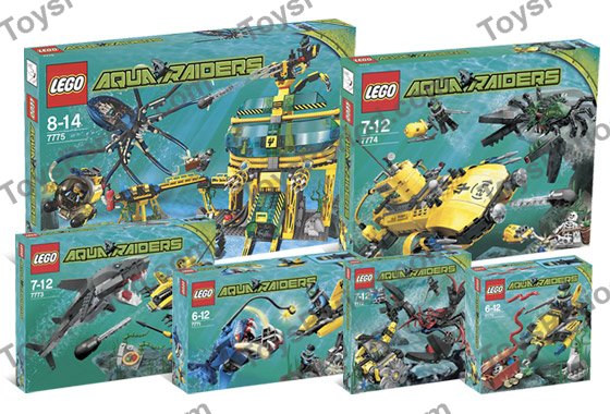 LEGO K7775 Complete Aqua Raiders Collection Set Parts List
