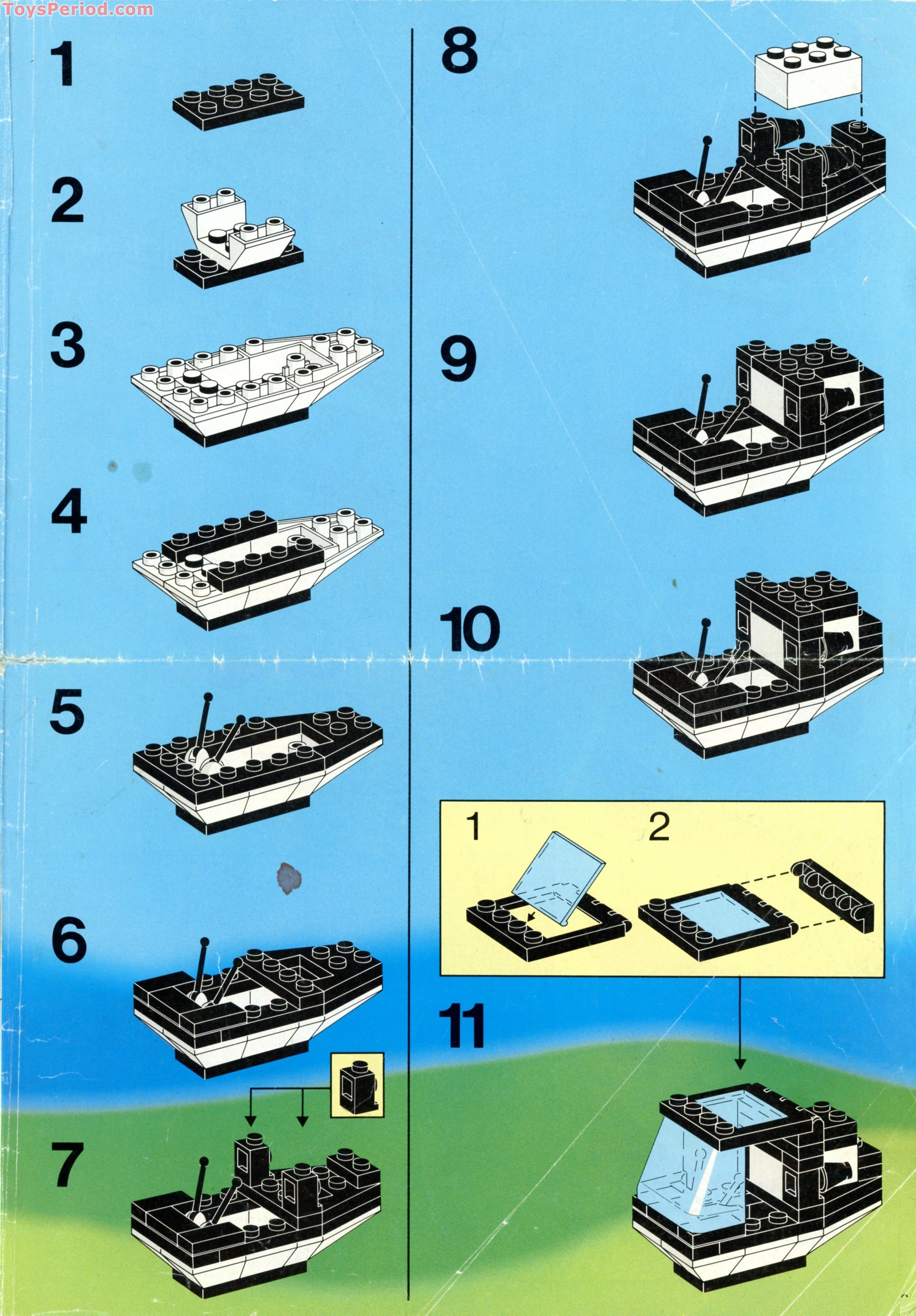 LEGO 6386 Police Command Base Instructions and Parts List