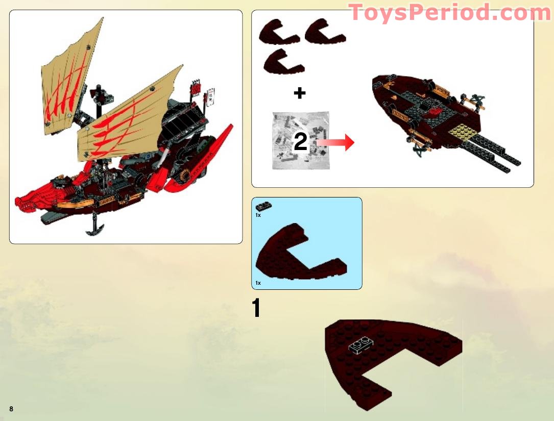 LEGO 9446 Destiny's Bounty Instructions and Parts List