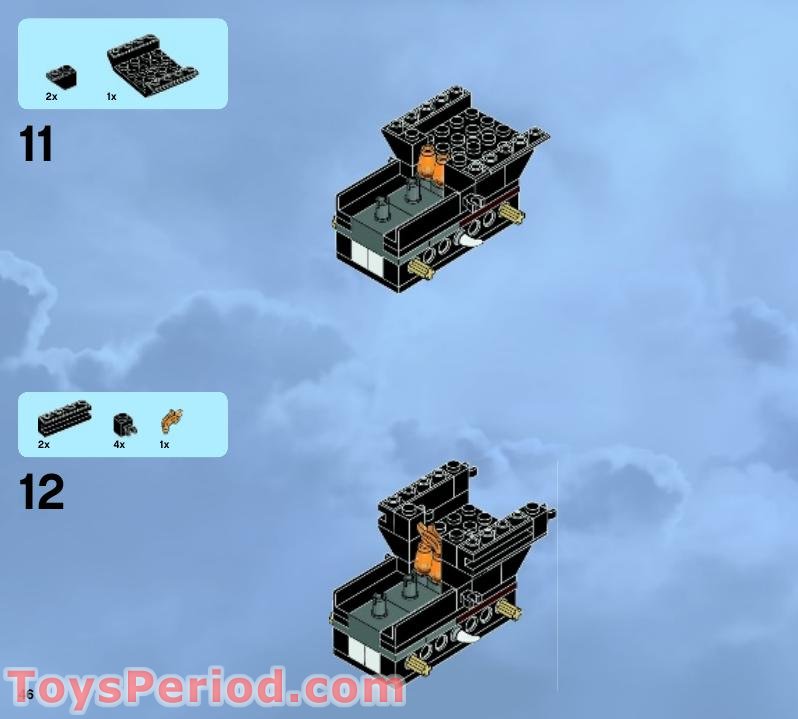 LEGO 9467 The Ghost Train Instructions and Parts List