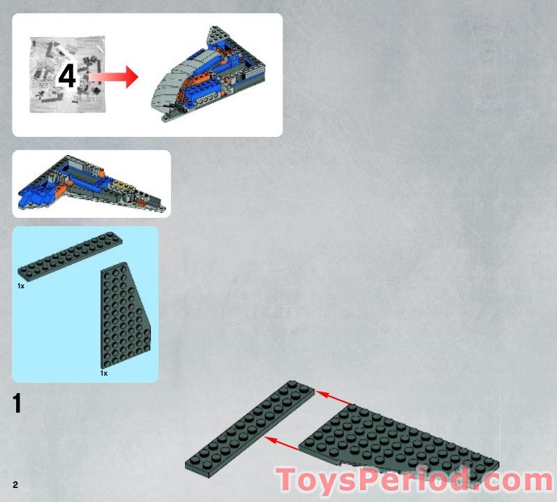 LEGO 9499 Gungan Sub Instructions and Parts List