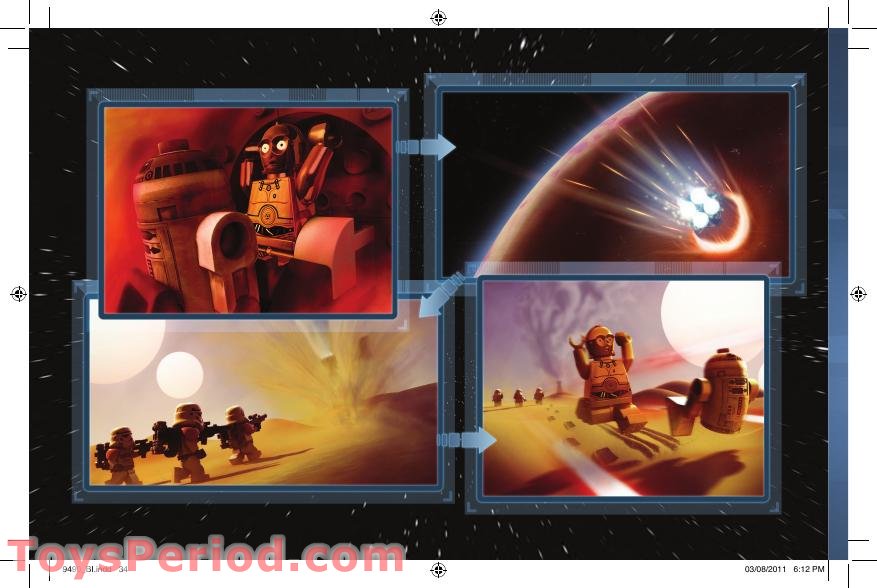 LEGO 9490 Droid Escape Instructions and Parts List