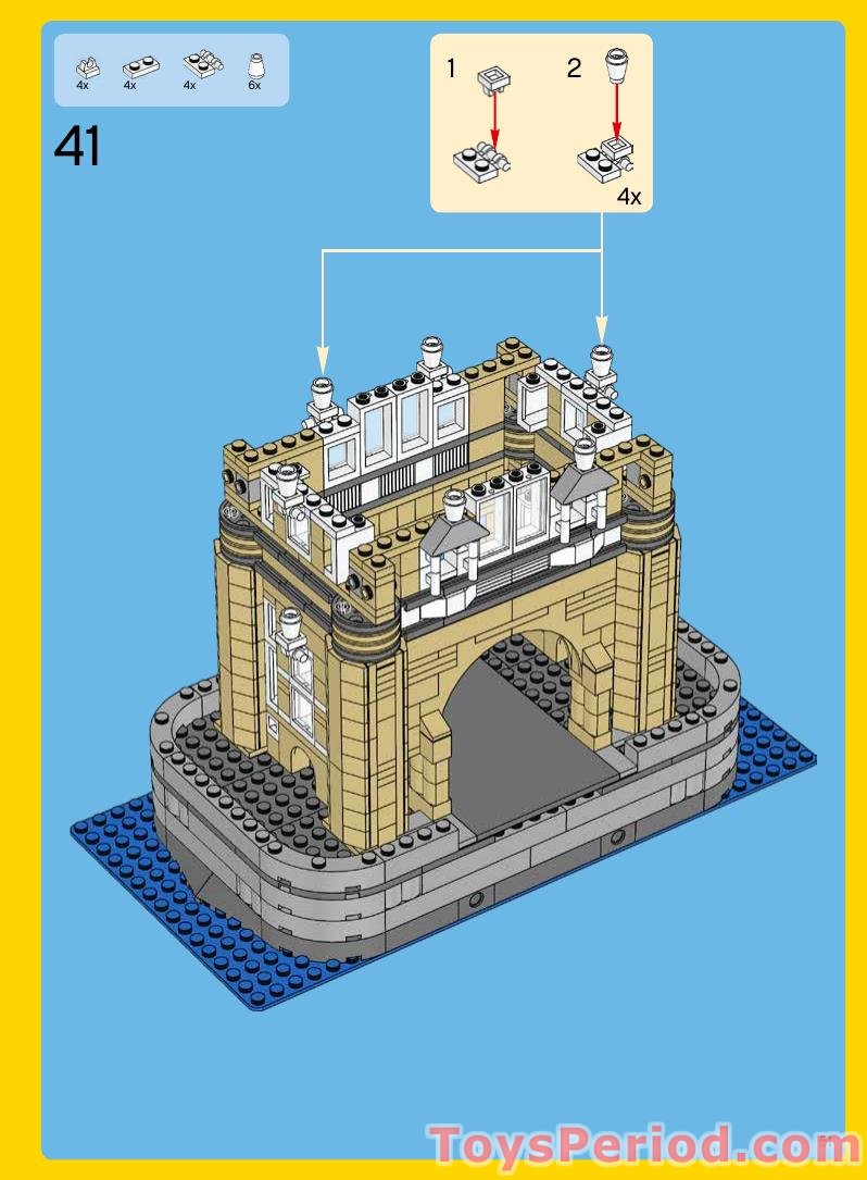 LEGO 10214 Tower Bridge Instructions and Parts List