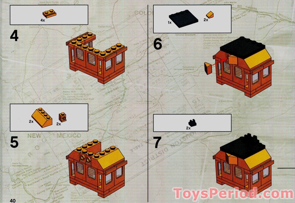LEGO 10133 Burlington Northern Santa Fe BNSF GP-38 Locomotive ...