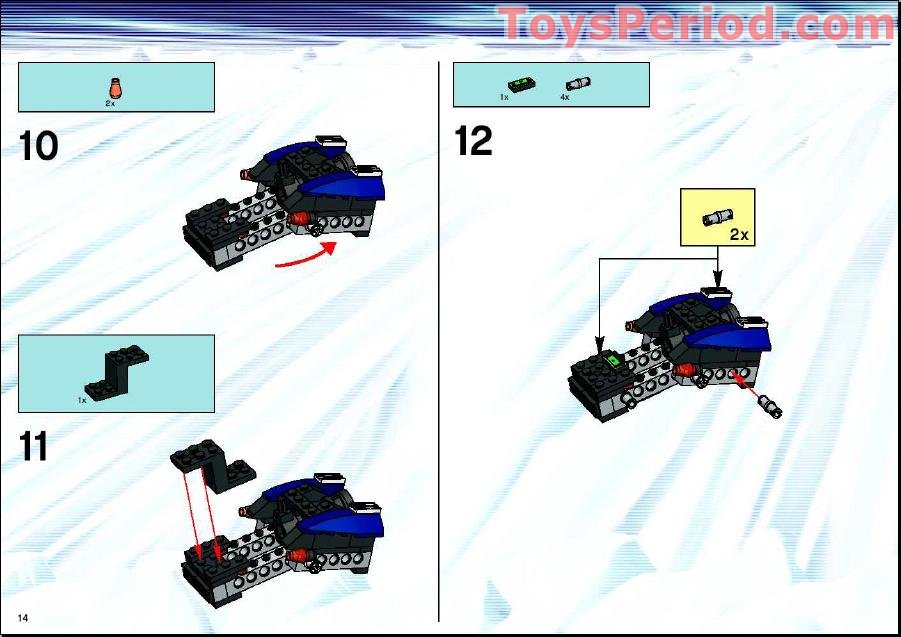 LEGO 4748 Ogel's Mountain Fortress Instructions and Parts List