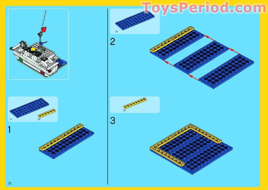 LEGO 4997 Transport Ferry Instructions and Parts List