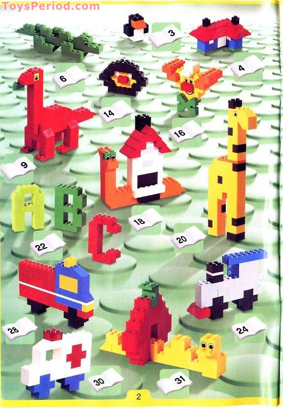 LEGO 4496-1 Fun with Building Tub Instructions and Parts List