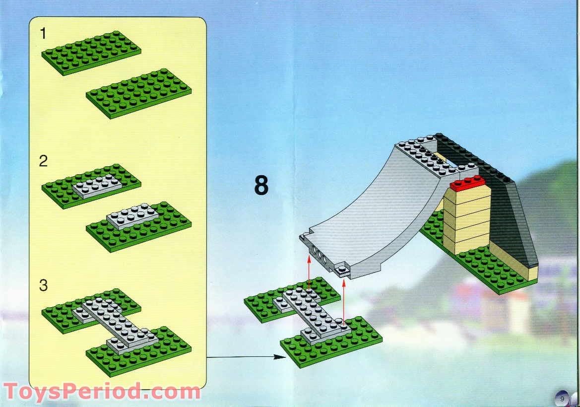 LEGO 6738 Skateboard Challenge Instructions and Parts List