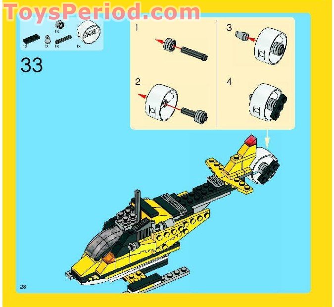 LEGO 6745 Propeller Power Instructions and Parts List
