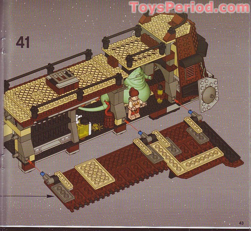 LEGO 6210 Jabba's Sail Barge Instructions and Parts List
