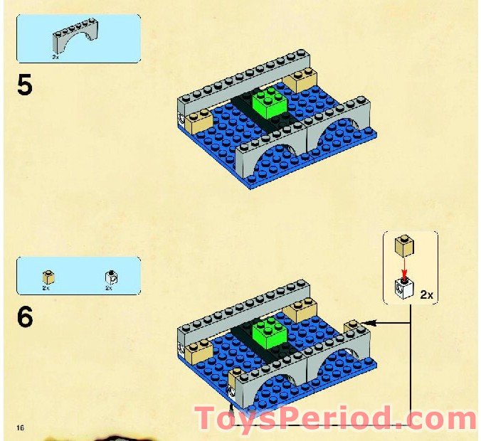 LEGO 6242 Soldiers' Fort Instructions and Parts List