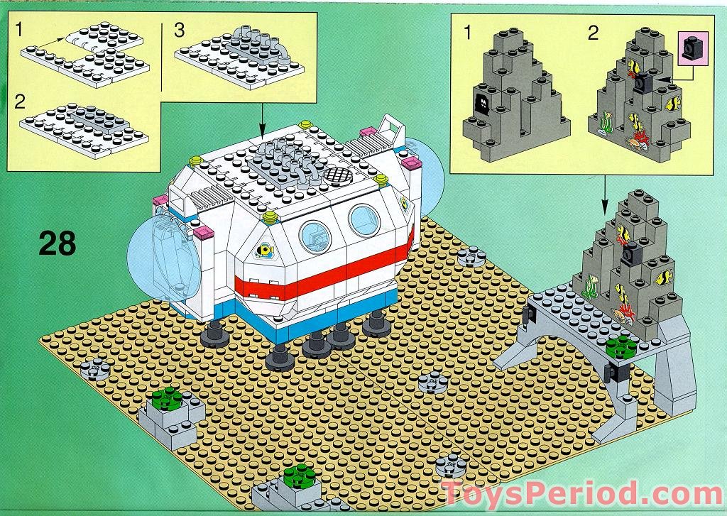 LEGO 6441 Deep Reef Refuge Instructions and Parts List