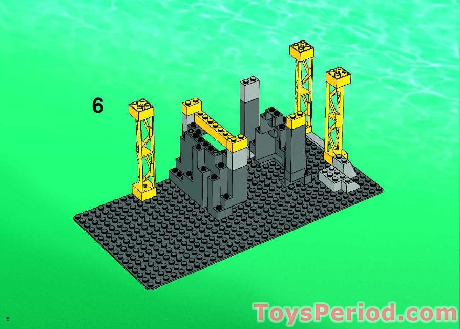 LEGO 7775 Aquabase Invasion Instructions and Parts List