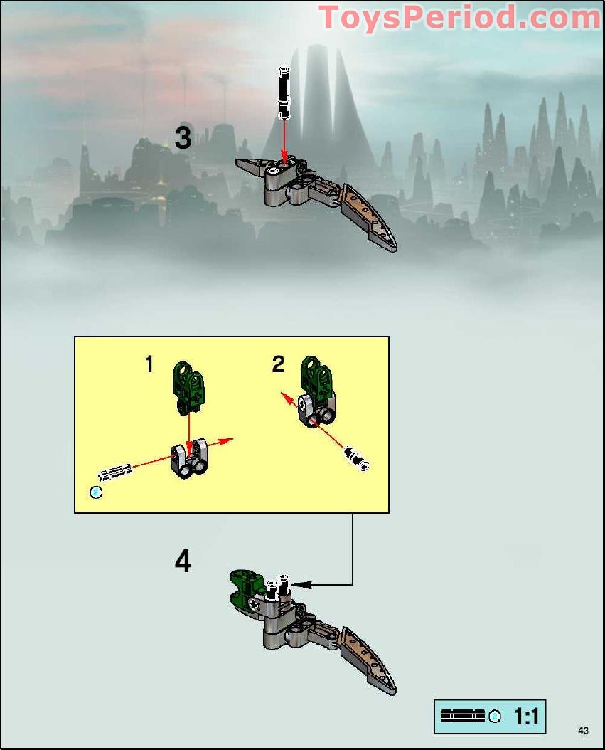 LEGO 8623 Krekka Instructions and Parts List
