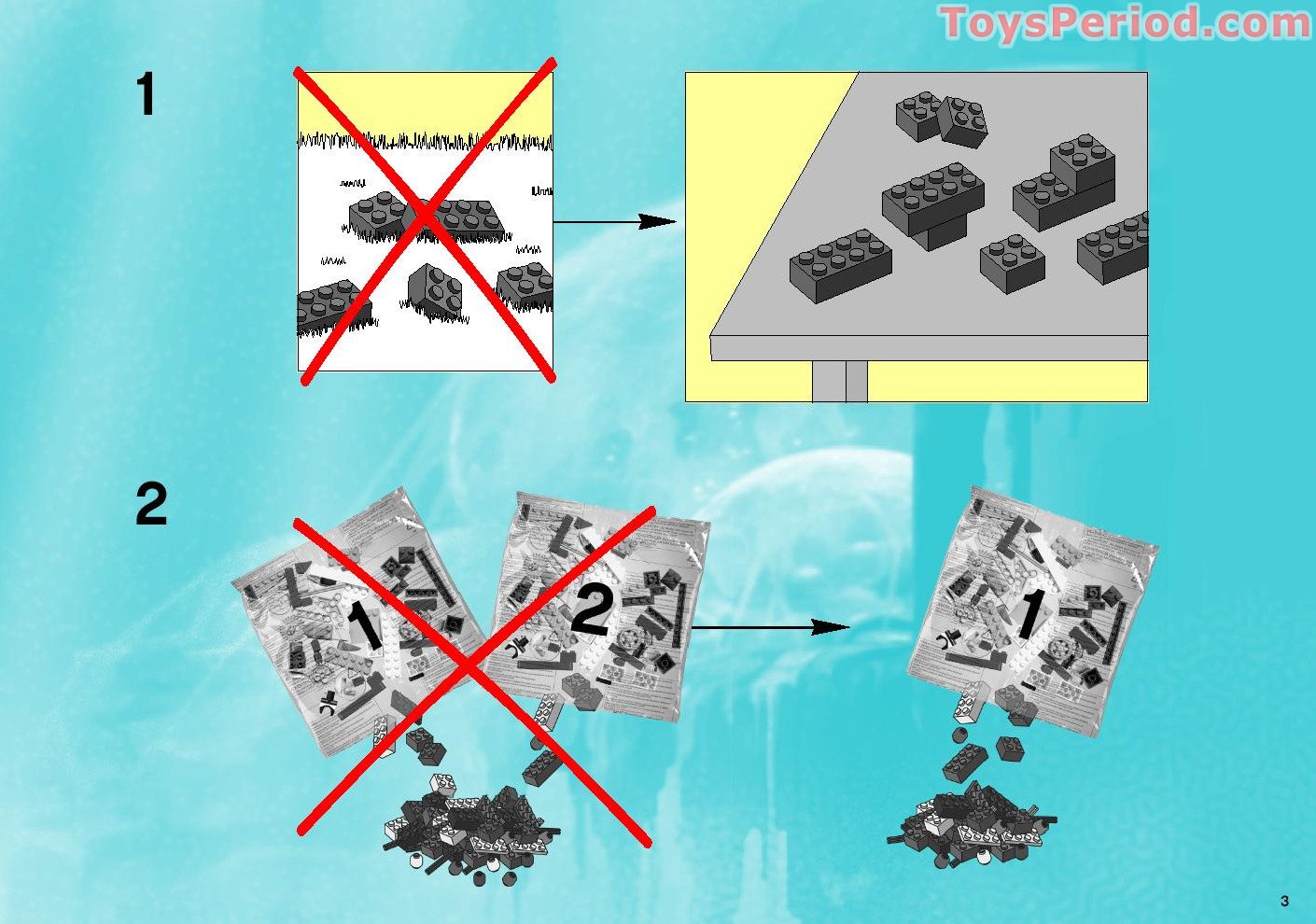 LEGO 8927 Toa Terrain Crawler Instructions and Parts List
