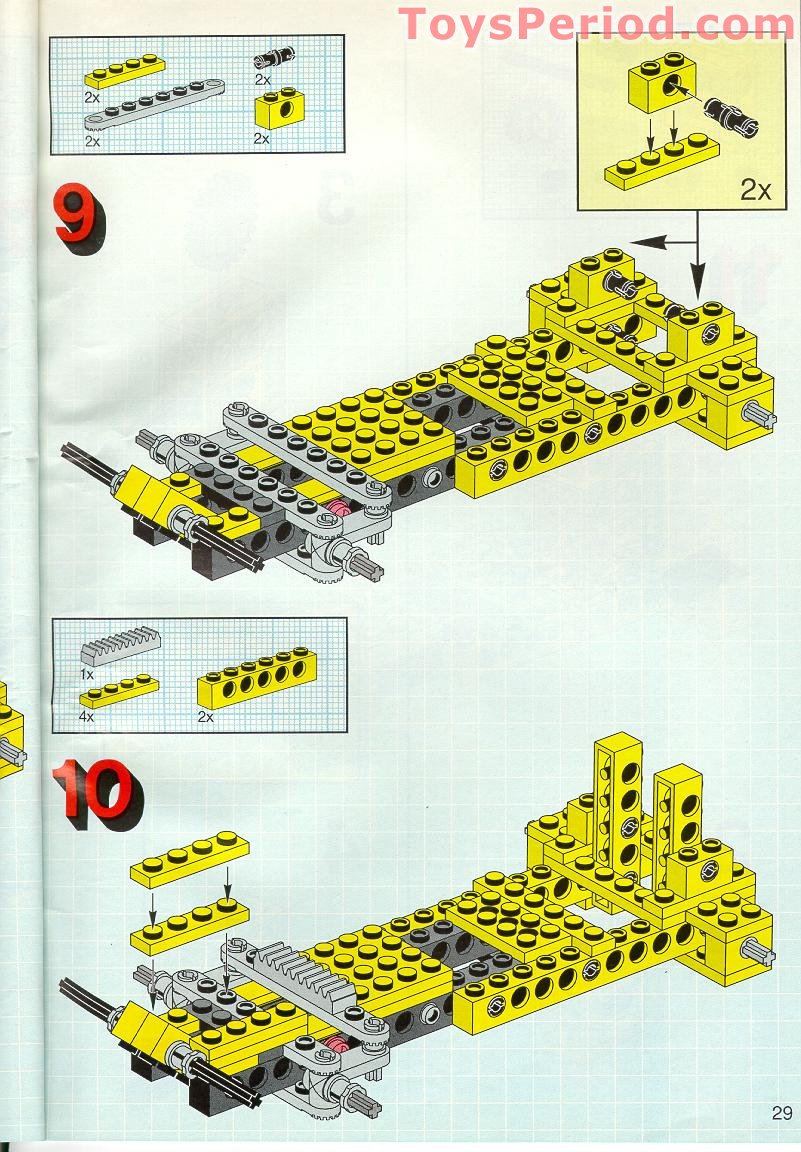 LEGO 8235 Front End Loader Instructions and Parts List