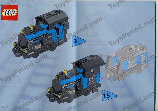 LEGO 3740 My Own Train - Small Engine Instructions and Parts List