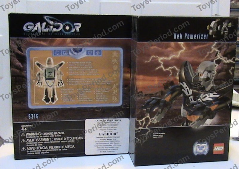 LEGO 8316 Kek Powerizer Set Parts List