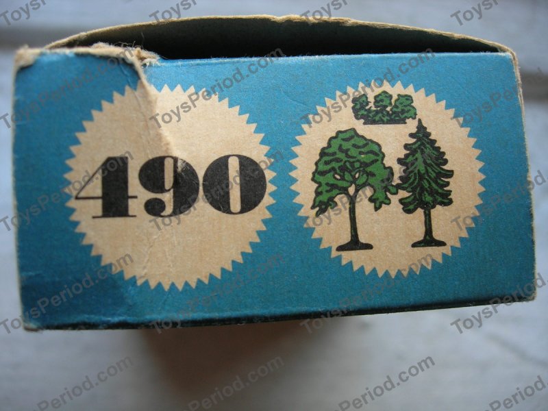 LEGO 490-2 Trees and Bushes Set Parts List