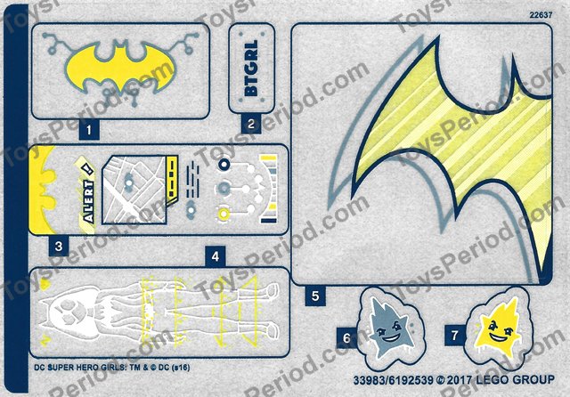 LEGO Sets with Part 41237stk01 Sticker Sheet for Set 41237 - (33983/ ...