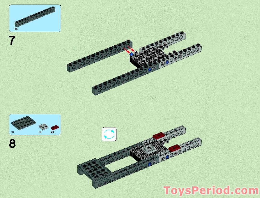 LEGO 75025 Jedi Defender-class Cruiser Instructions and Parts List