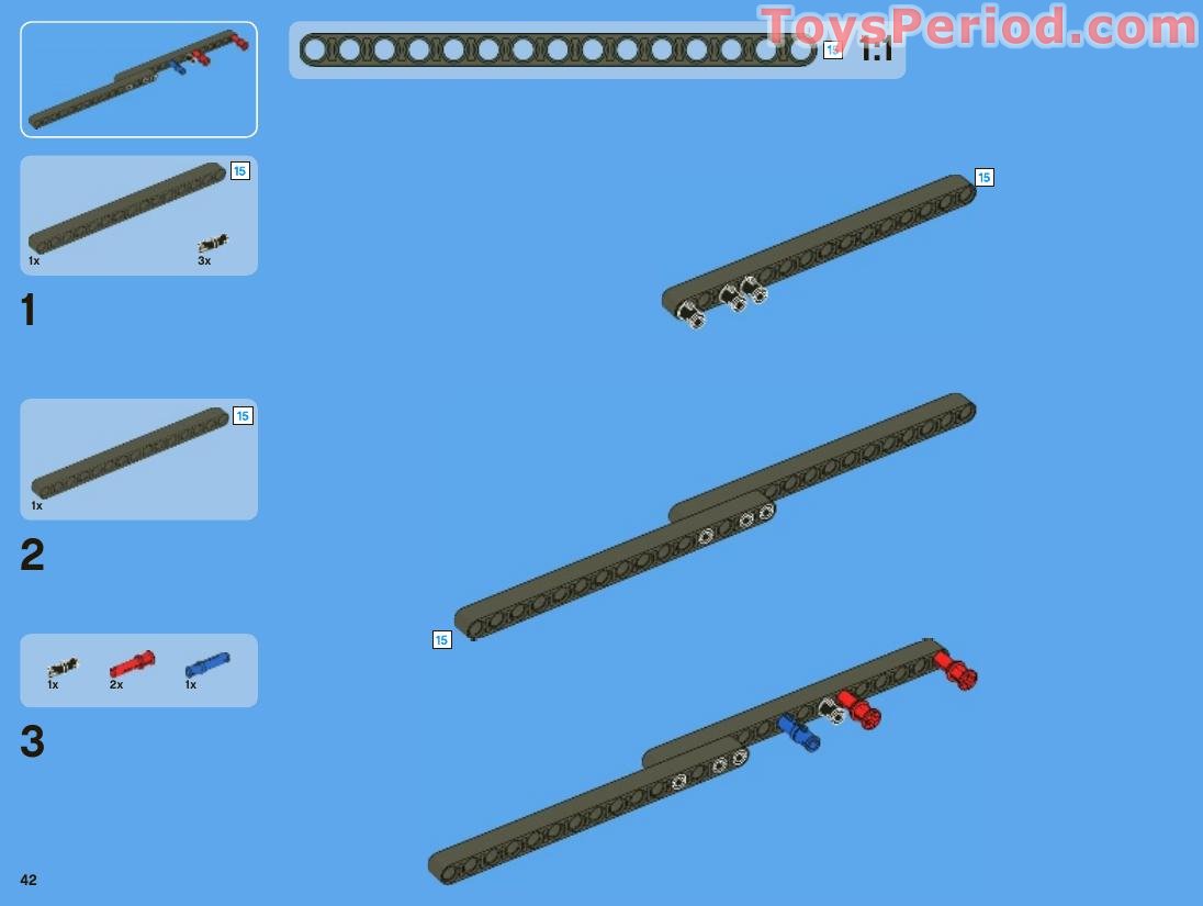 LEGO 8070 Supercar Instructions and Parts List