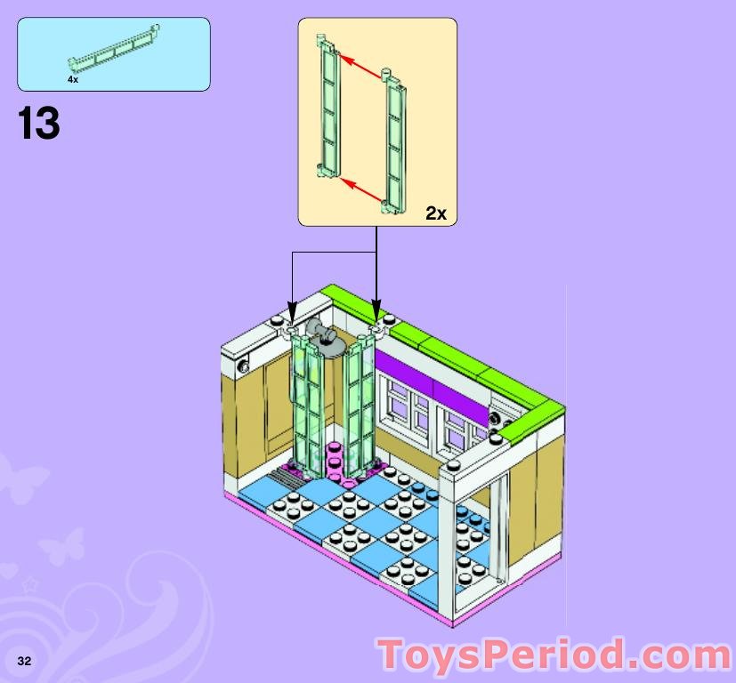 LEGO 3315 Olivia's House Instructions and Parts List