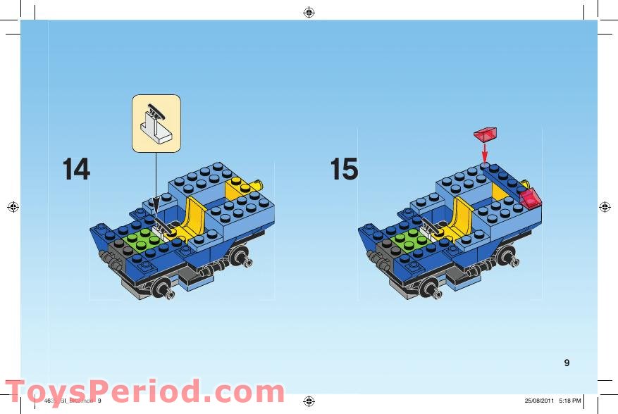 LEGO 4635 Fun with Vehicles Instructions and Parts List
