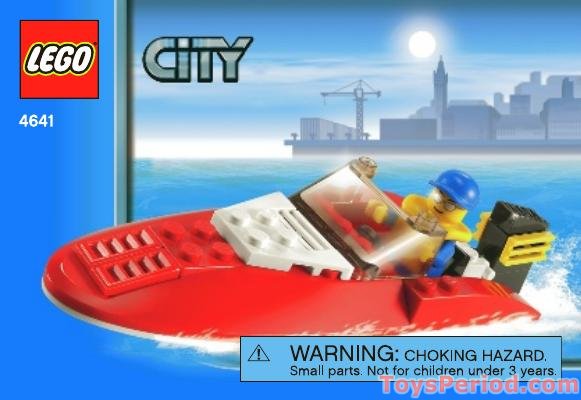 LEGO 4641 Speed Boat Instructions and Parts List